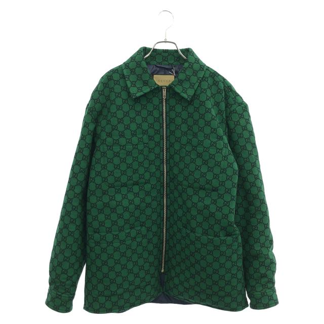 グッチ GUCCI ジャケット 衣料品 アウター ウール メンズ レディース グリーン系 770330 【中古】