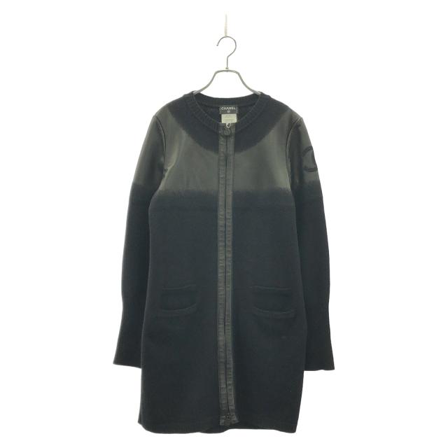 シャネル CHANEL ロング カーディガン カーディガン 衣料品 トップス ウール メンズ ブラック系 P44562W05188 【中古】