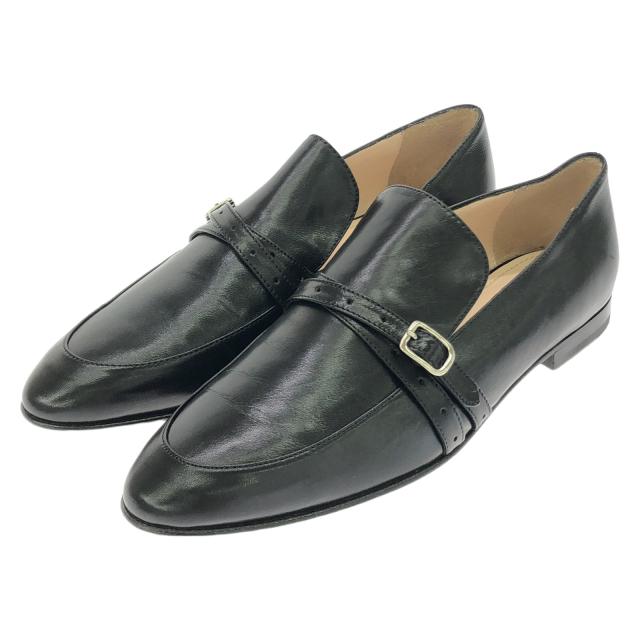 ジェイアンドエムデヴィッドソン J&M Davidson ローファー ブラック ローファー 靴 レザー レディース ブラック系 【中古】