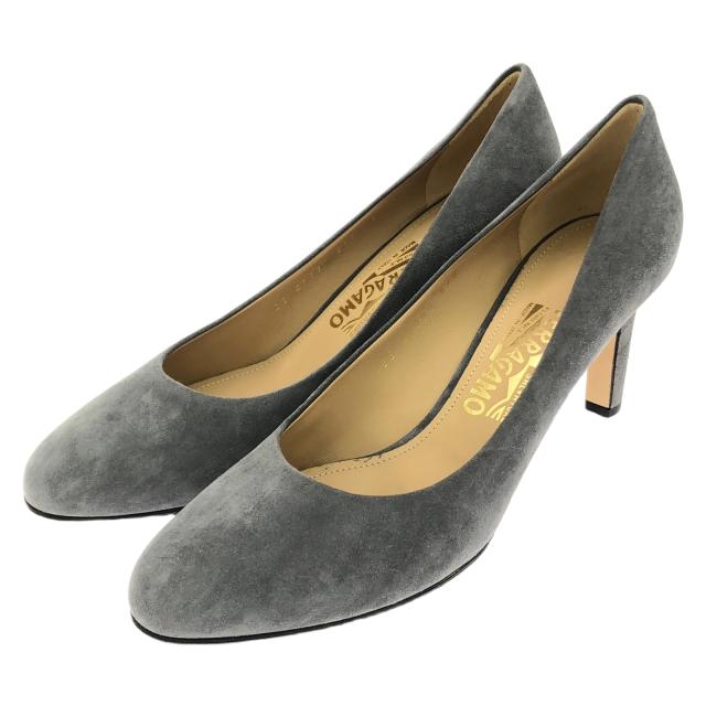 サルヴァトーレフェラガモ Salvatore Ferragamo パンプス グレー パンプス 靴 スウェード レディース グレー系 【中古】