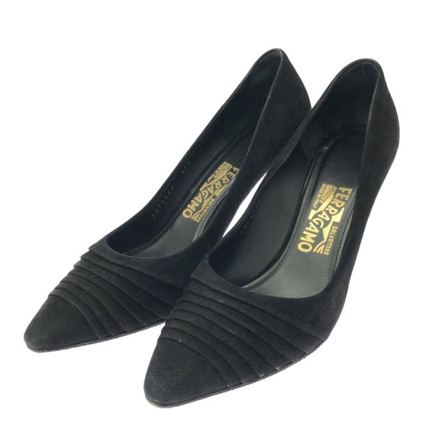 サルヴァトーレフェラガモ Salvatore Ferragamo パンプス パンプス 靴 レディース ブラック系 【中古】