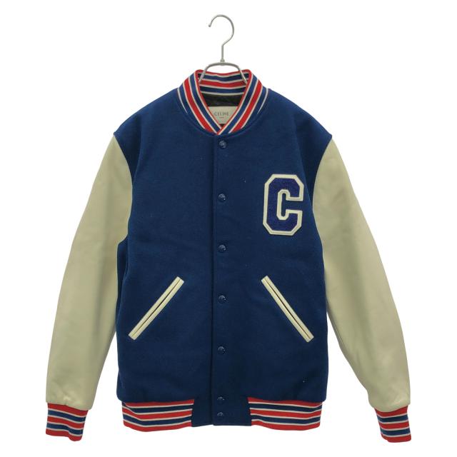 セリーヌ CELINE ジャケット スタジャン 衣料品 アウター ウール レディース ブルー系 【中古】