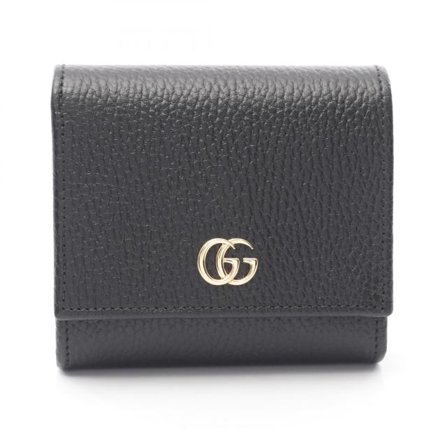 グッチ GUCCI GGマーモント 二つ折り財布 財布 レザー レディース