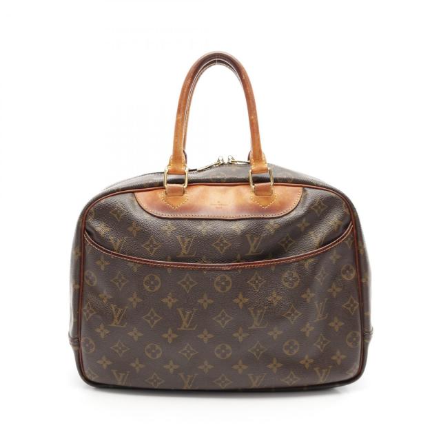 ルイ・ヴィトン LOUIS VUITTON ドーヴィル ボーリングヴァニティ ハンドバッグ バッグ PVCコーティングキャンバス レザー モノグラム レディース ブラウン系 M47270 【中古】