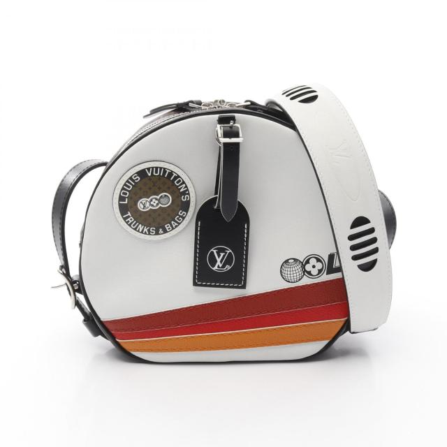 ルイ・ヴィトン LOUIS VUITTON ボワット シャポー スープル ショルダーバッグ バッグ レザー PVCコーティングキャンバス LVエアライン モノグラム レディース ホワイト系 / ブラウン系 / マルチカラー M55653 【中古】