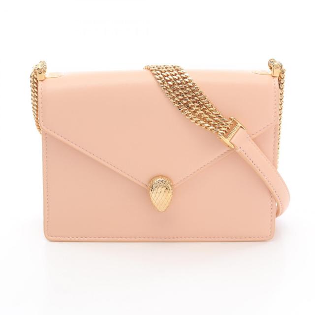 ブルガリ BVLGARI セルペンティ フォーエバー ショルダーバッグ バッグ レザー レディース オレンジ系 【中古】