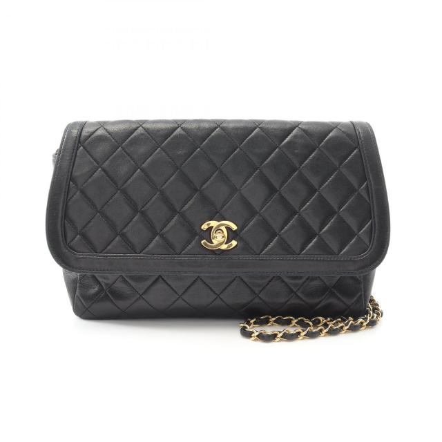 シャネル CHANEL マトラッセ ショルダーバッグ バッグ ラムスキン（羊革） レディース ブラック系 - 【中古】