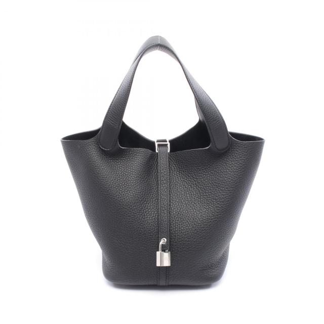 エルメス HERMES ピコタンロックMM ハンドバッグ バッグ レザー トリヨンクレマンス トリヨンクレマンス レディース ブラック系 【中古】