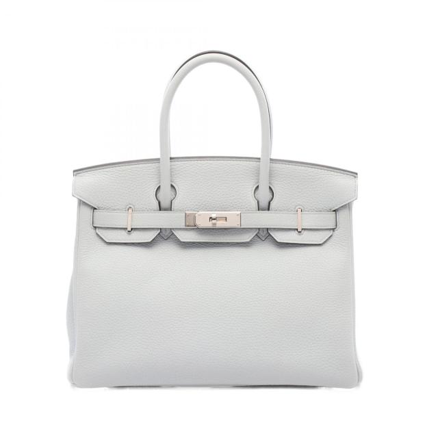 エルメス HERMES バーキン30 ブルーブリュム ハンドバッグ バッグ トリヨンクレマンス トリヨンクレマンス レディース ブルー系 【中古】