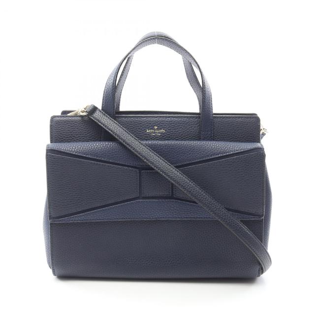 ケイトスペード Kate Spade Chantal Bridge Place ハンドバッグ バッグ レザー レディース ネイビー系 WKRU3673 【中古】