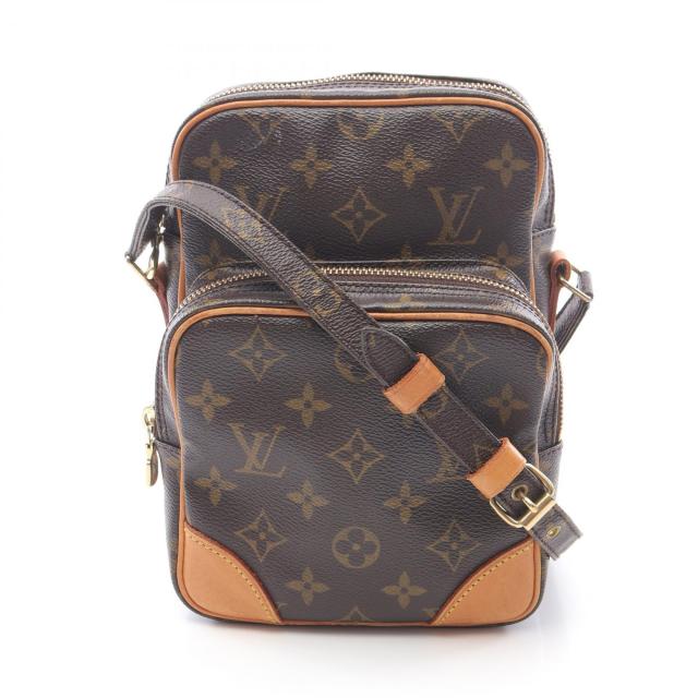 ルイ・ヴィトン LOUIS VUITTON アマゾン モノグラム ショルダーバッグ バッグ PVCコーティングキャンバス レザー レディース ブラウン系 M45236 【中古】