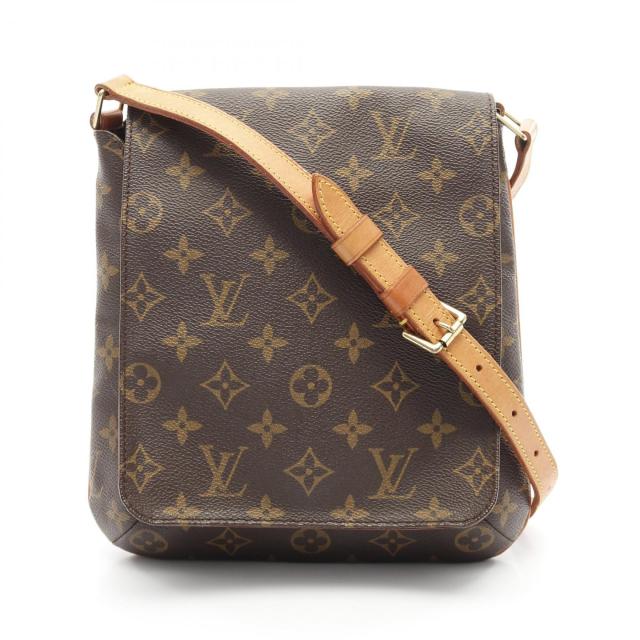 ルイ・ヴィトン LOUIS VUITTON ミュゼットサルサ ショートストラップ ショルダーバッグ バッグ PVCコーティングキャンバス レザー モノグラム レディース ブラウン系 M51258 【中古】