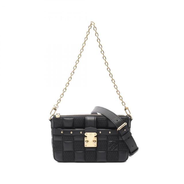 ルイ・ヴィトン LOUIS VUITTON トロカPM ハンドバッグ バッグ レザー レディース ブラック系 M59116 【中古】