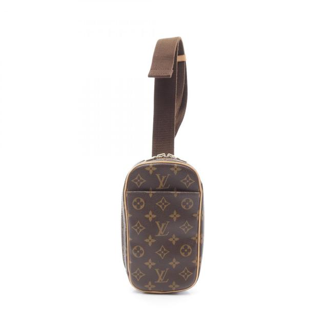 ルイ・ヴィトン LOUIS VUITTON ポシェットガンジュ ウエストバッグ ボディバッグ バッグ PVCコーティングキャンバス レザー モノグラム メンズ レディース ブラウン系 M51870 【中古】