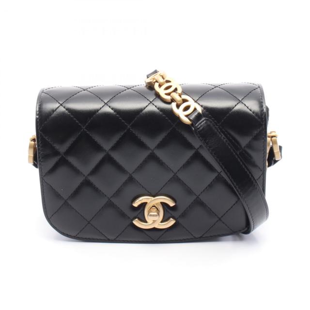 シャネル CHANEL マトラッセ ウエストバッグ バッグ レザー レディース ブラック系 AS3402 【中古】