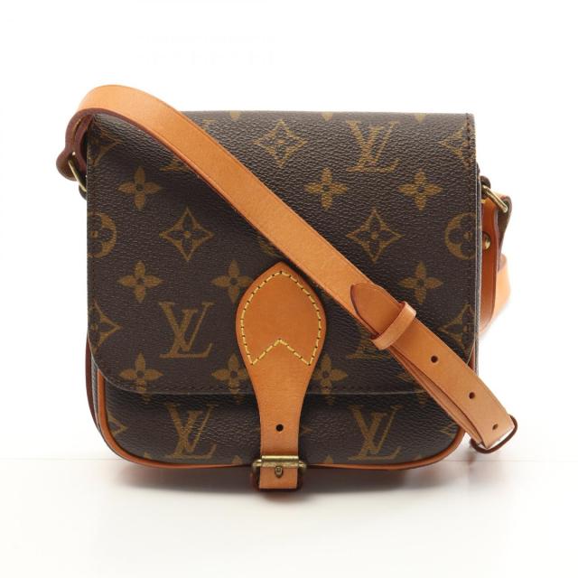 ルイ・ヴィトン LOUIS VUITTON カルトシエールPM ショルダーバッグ バッグ PVCコーティングキャンバス レザー モノグラム レディース ブラウン系 M51254 【中古】