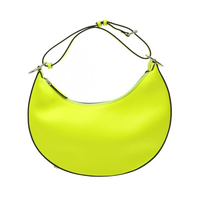 フェンディ FENDI グラフィ ハンドバッグ バッグ レザー レディース グリーン系 8BR798 【中古】