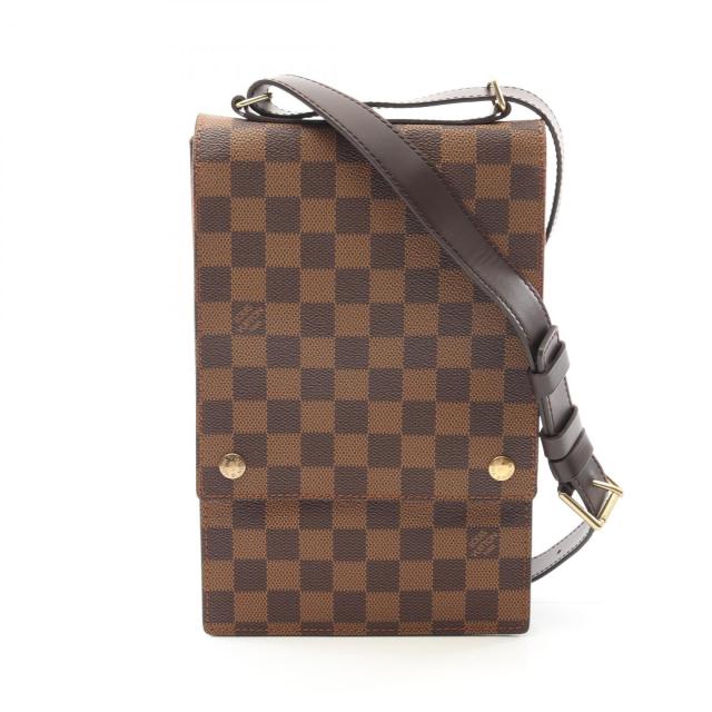 ルイ・ヴィトン LOUIS VUITTON ポートベロー ショルダーバッグ バッグ PVCコーティングキャンバス レザー ダミエ レディース ブラウン系 N45271 【中古】
