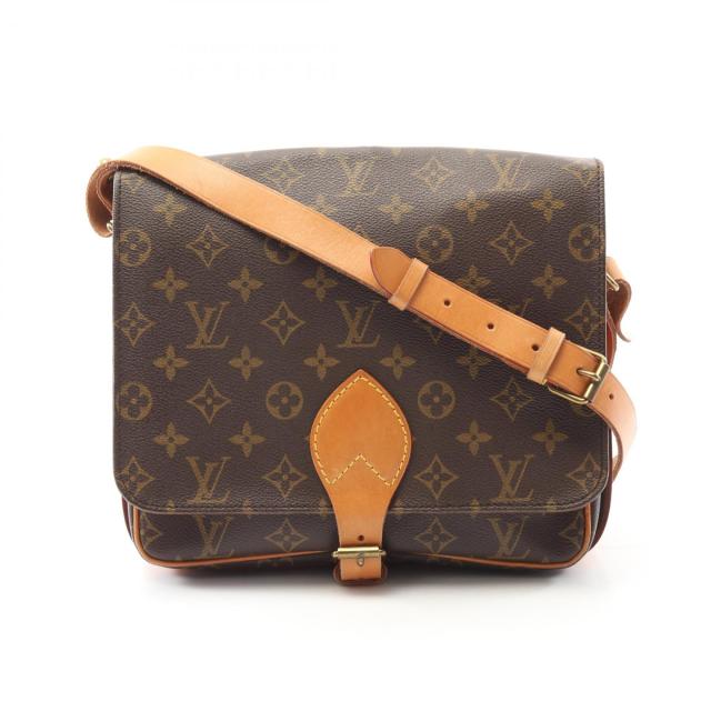 ルイ・ヴィトン LOUIS VUITTON カルトシエールGM モノグラム ショルダーバッグ バッグ PVCコーティングキャンバス レザー レディース ブラウン系 M51252 【中古】