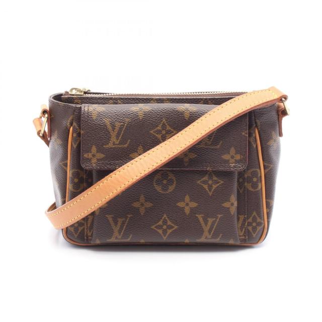 ルイ・ヴィトン LOUIS VUITTON ヴィバシテPM ショルダーバッグ バッグ PVCコーティングキャンバス レザー モノグラム レディース ブラウン系 M51165 【中古】