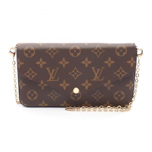 ルイ・ヴィトン LOUIS VUITTON ポシェットフェリシー ショルダーバッグ バッグ PVCコーティングキャンバス モノグラム レディース ブラウン系 M81896 【中古】