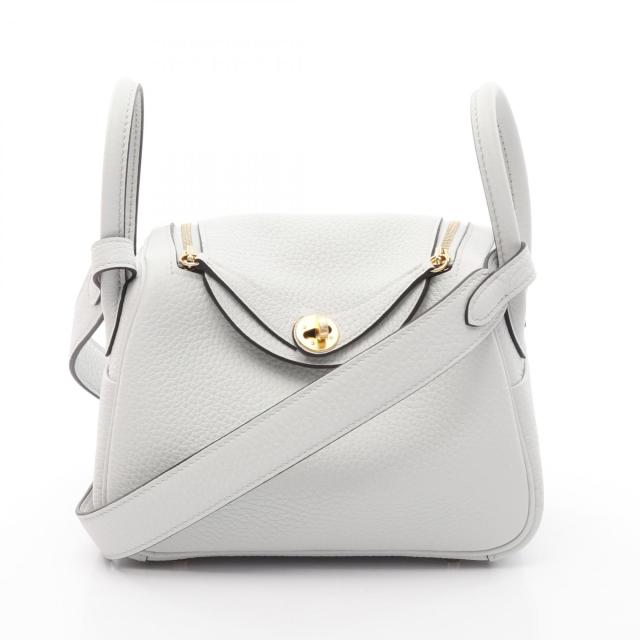 エルメス HERMES リンディ ミニ ショルダーバッグ バッグ レザー トリヨンクレマンス トリヨンクレマンス レディース ブルー系 【中古】