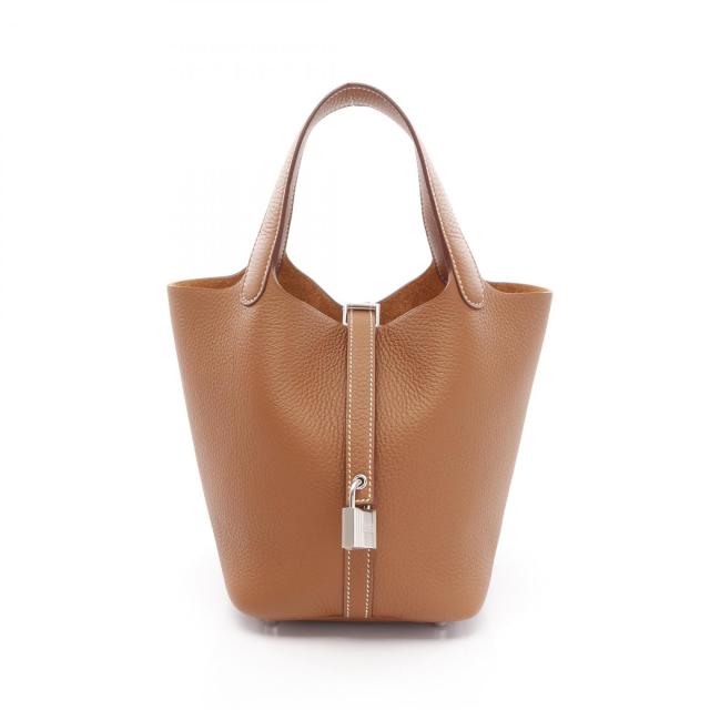 エルメス HERMES ピコタンPM ハンドバッグ バッグ レザー トリヨンクレマンス トリヨンクレマンス レディース ブラウン系 【中古】