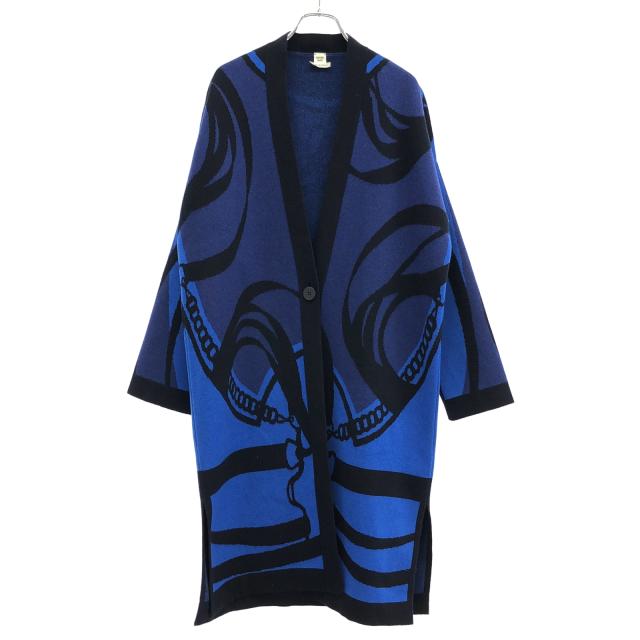 エルメス HERMES カーディガン カーディガン 衣料品 トップス カシミヤ レディース ブルー系 2H2105D2 【中古】