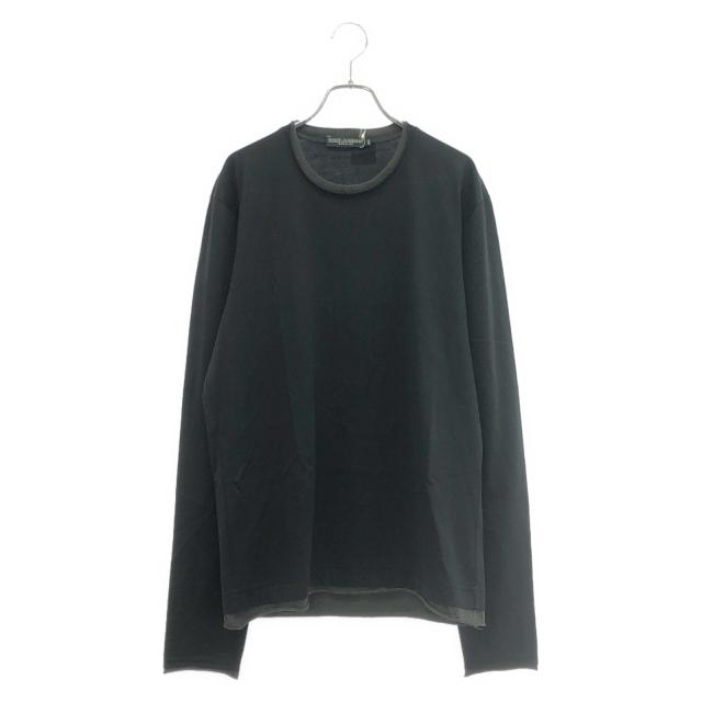 ドルチェアンドガッバーナ DOLCE & GABBANA 長袖Tシャツ 衣料品 トップス コットン メンズ レディース ブラック系 【中古】