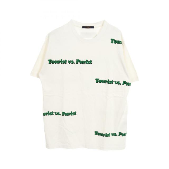ルイ・ヴィトン LOUIS VUITTON TOURIST VS PURIST カットソー 衣料品 トップス コットン メンズ ホワイト系 【中古】