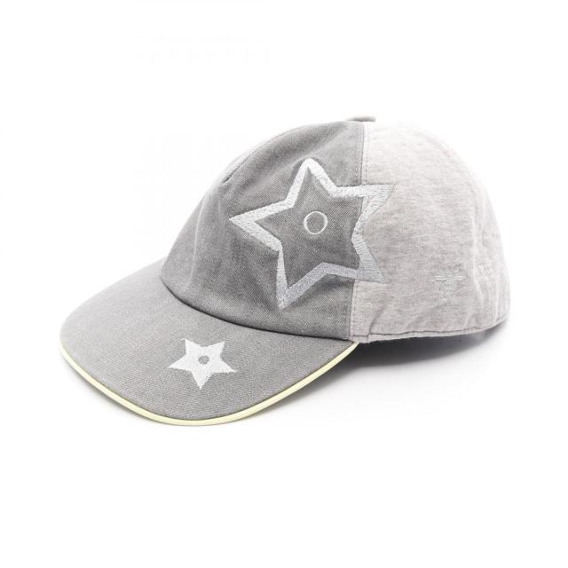 ディオール Dior キャップ 帽子 コットン メンズ グレー系 【中古】