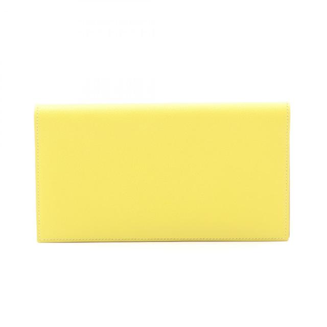 エルメス HERMES MC2 フレミング スフレ 二つ折り長財布 財布 レザー エバーカラー エバーカラー レディース イエロー系 【中古】