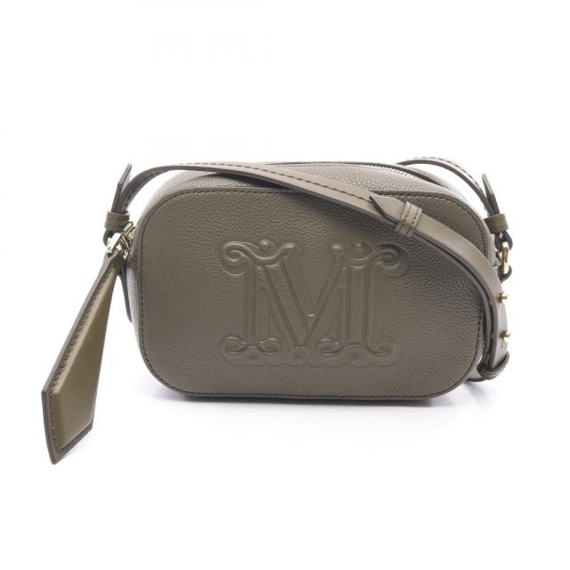マックスマーラ MAX MARA ELSA エルサ ショルダーバッグ バッグ レザー レディース カーキ系 【中古】
