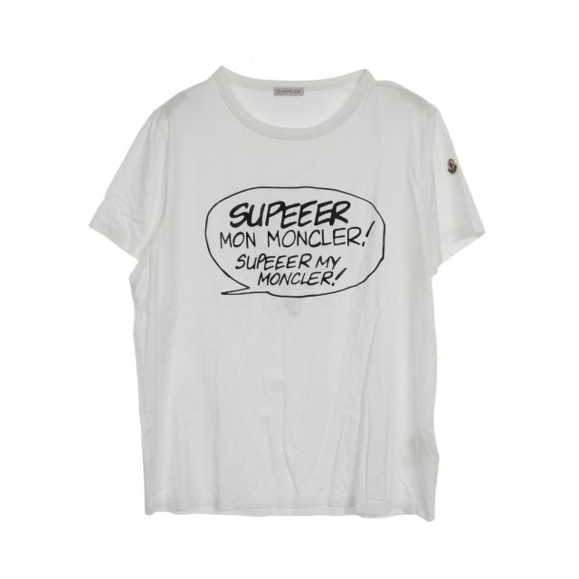 モンクレール MONCLER SUPEEER カットソー 衣料品 トップス コットン メンズ レディース ホワイト系 【中古】