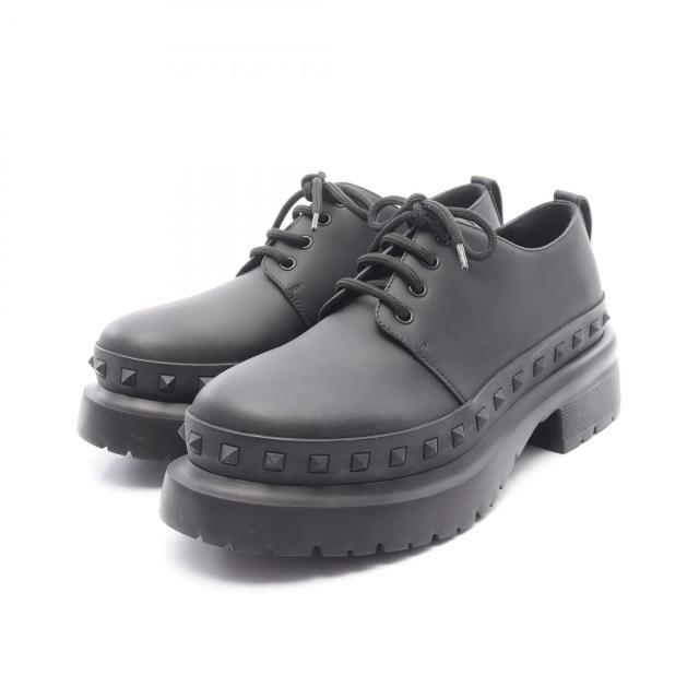 ヴァレンティノ・ガラヴァーニ Valentino Garavani ロックスタッズ スニーカー 靴 レザー メンズ ブラック系 【中古】