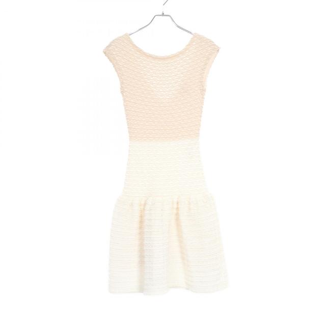 ルイ・ヴィトン LOUIS VUITTON ワンピース 衣料品 トップス シルク ポリエステル レディース ベージュ系 / アイボリー系 F3KD17OCM 【中古】