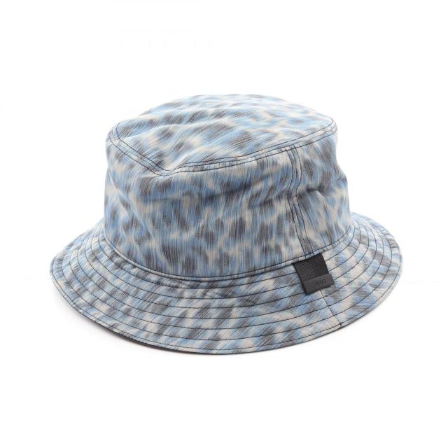 ディオール Dior バケット ハット 帽子 ポリエステル メンズ レディース ブルー系 【中古】