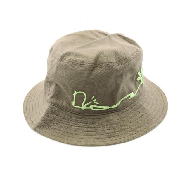 ディオール Dior DIOR × TRAVIS SCOTT CACTUS JACK バケット ハット 帽子 コットン メンズ グリーン系 【中古】