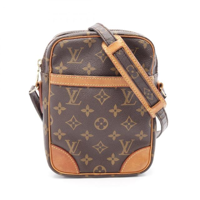 ルイ・ヴィトン LOUIS VUITTON ダヌーブ ショルダーバッグ バッグ PVCコーティングキャンバス レザー モノグラム レディース ブラウン系 M45266 【中古】