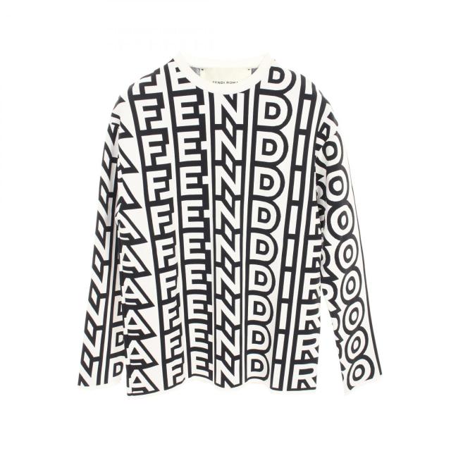 フェンディ FENDI FENDI × MARC JACOBS スウェット 衣料品 トップス レーヨン ナイロン メンズ ホワイト系 / ブラック系 FZX960 【中古】