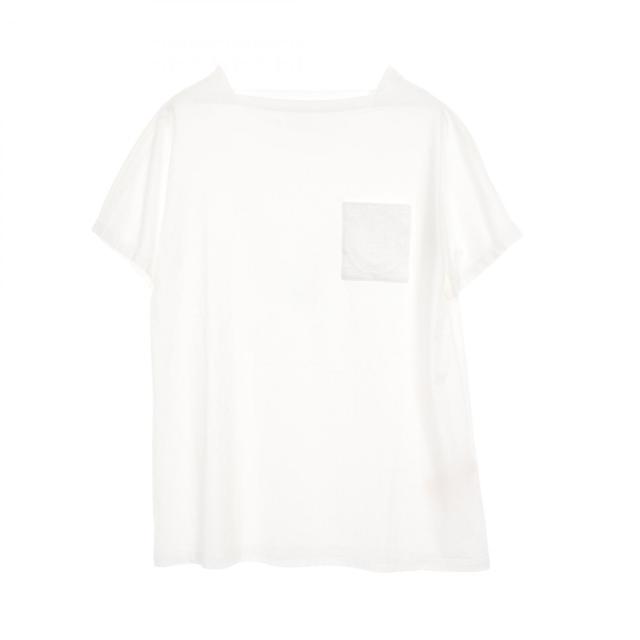 エルメス HERMES H刺繍ポケット チュニック 衣料品 トップス コットン レディース ホワイト系 3H4615DL 【中古】