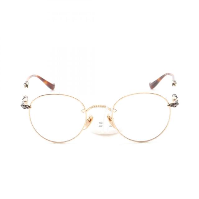 クロムハーツ CHROME HEARTS BUBBA-A メガネ 衣料品 GP メンズ ゴールド系 【中古】