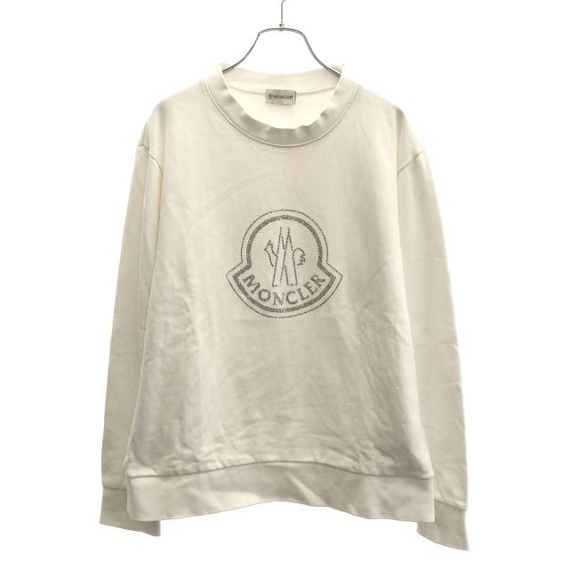 モンクレール MONCLER トレーナー スウェット 衣料品 トップス コットン メンズ ホワイト系 【中古】
