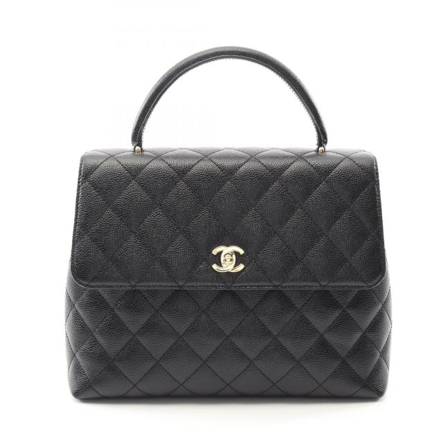 シャネル CHANEL マトラッセ ハンドバッグ バッグ カーフ（牛革） レディース ブラック系 A12397 【中古】