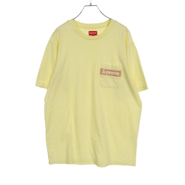 シュプリーム Supreme Mesh Stripe Pocket Tee カットソー 衣料品 トップス コットン メンズ イエロー系 【中古】