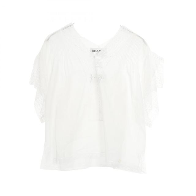 シャネル CHANEL ココマーク ブラウス 衣料品 トップス コットン レディース アイボリー系 P17796W02793 【中古】