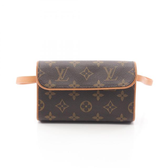 ルイ・ヴィトン LOUIS VUITTON ポシェットフロランティーヌ モノグラム ウエストバッグ ボディバッグ バッグ PVCコーティングキャンバス レザー レディース ブラウン系 M51855 【中古】