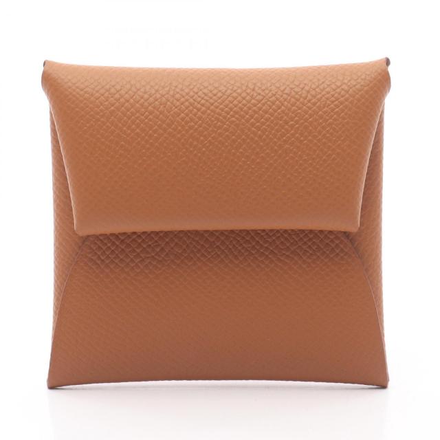 エルメス HERMES バスティア ゴールド ケース 財布 ヴォーエプソン ヴォーエプソン レディース ブラウン系 【中古】