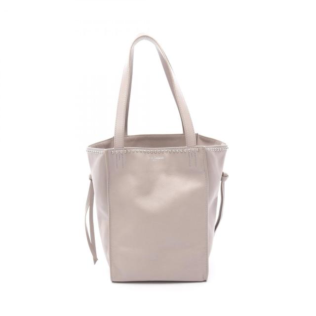 ジェイアンドエムデヴィッドソン J&M Davidson BELLE MINI WITH STUDS ベル ミニ ハンドバッグ バッグ レザー レディース ベージュ系 【中古】