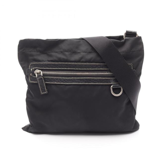 プラダ PRADA ショルダーバッグ バッグ ナイロン レザー レディース ブラック系 【中古】
